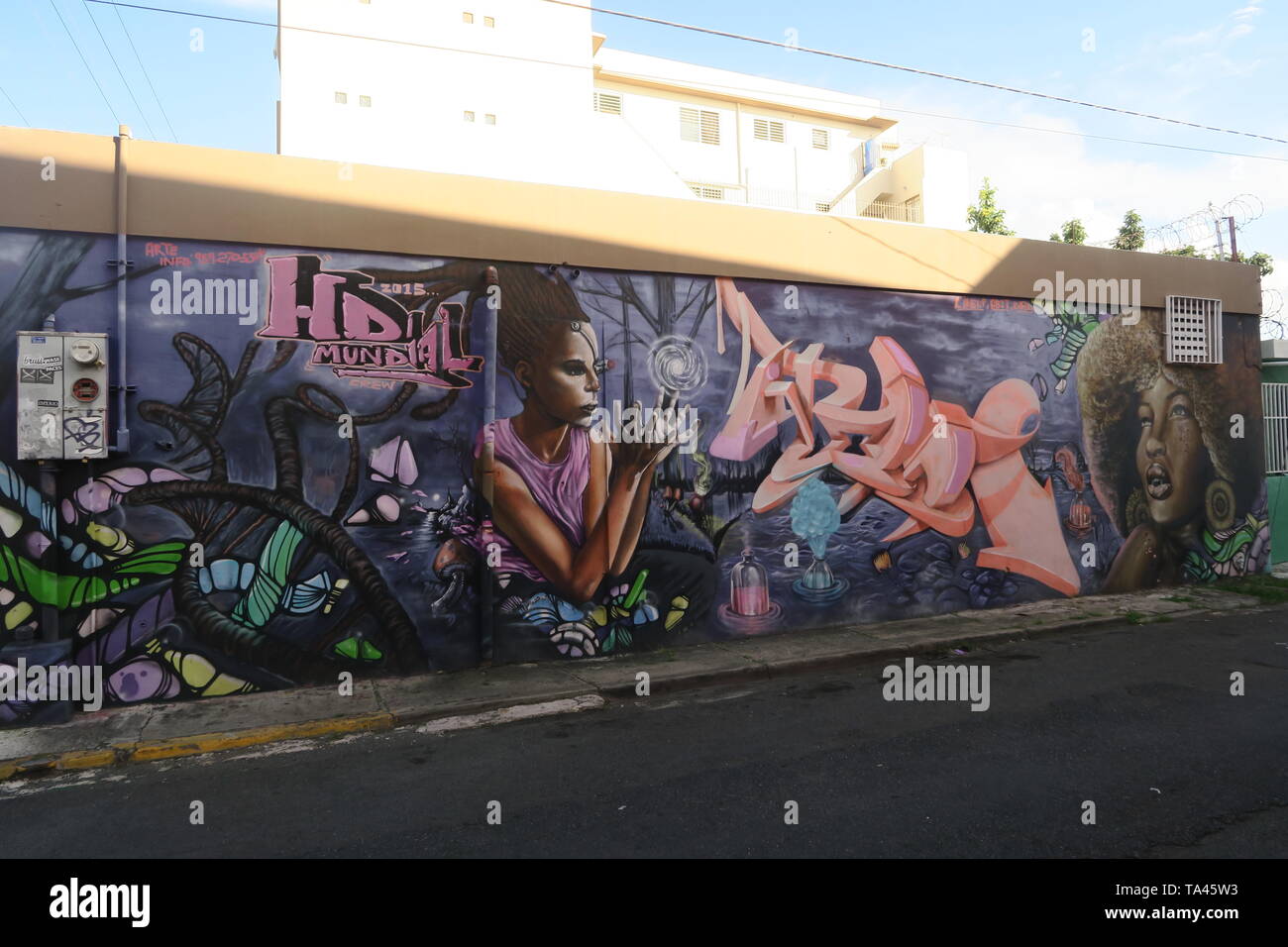 Street art, San Jose, Puerto Rico Stock Photo - Alamy