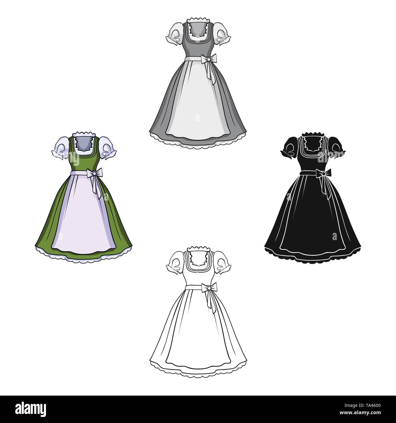 Sarafan Stock Vector Images - Alamy