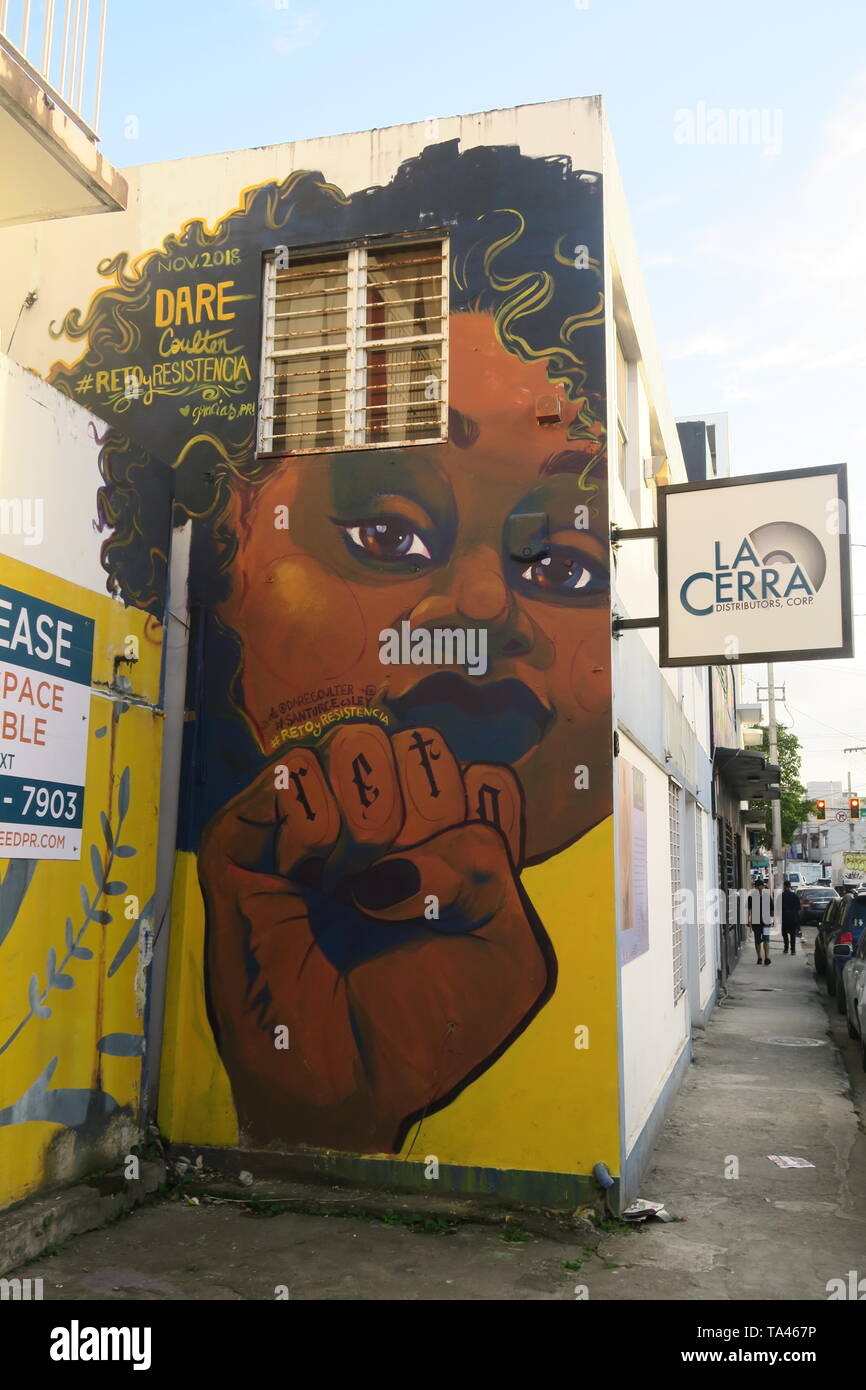 Street art, San Jose, Puerto Rico Stock Photo - Alamy