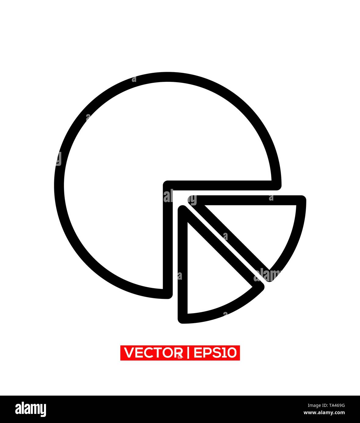 Pie Chart Icon Vector Illustration Stock Photo - Alamy