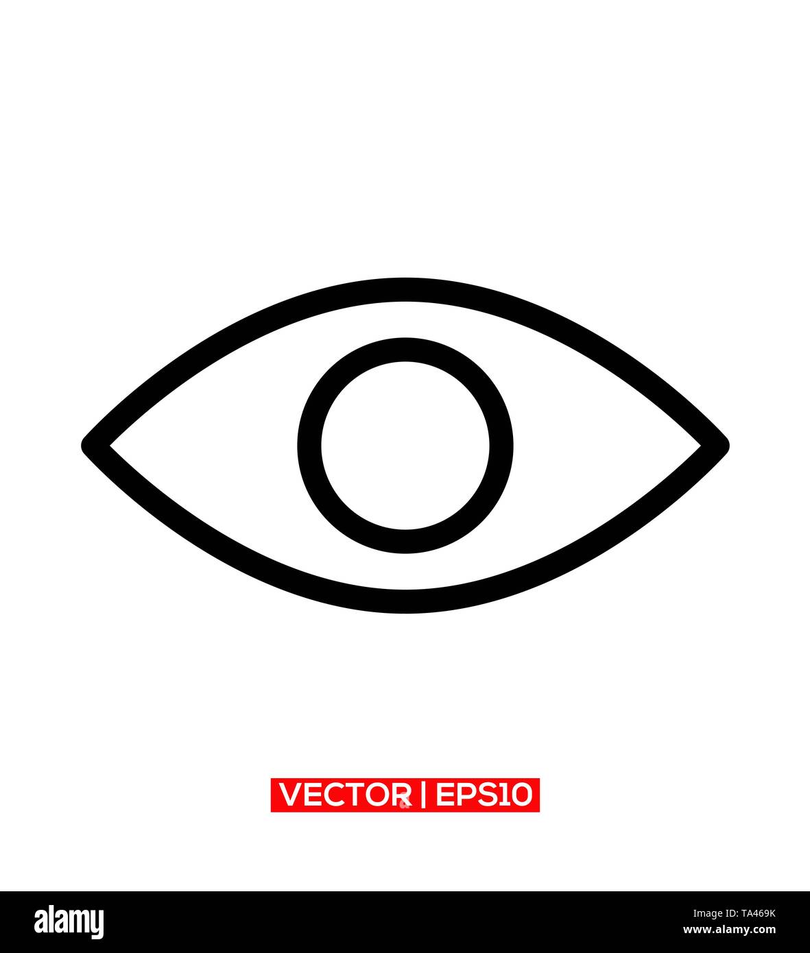 Eyes Sign Logo Icon Vector Stock Photo - Alamy