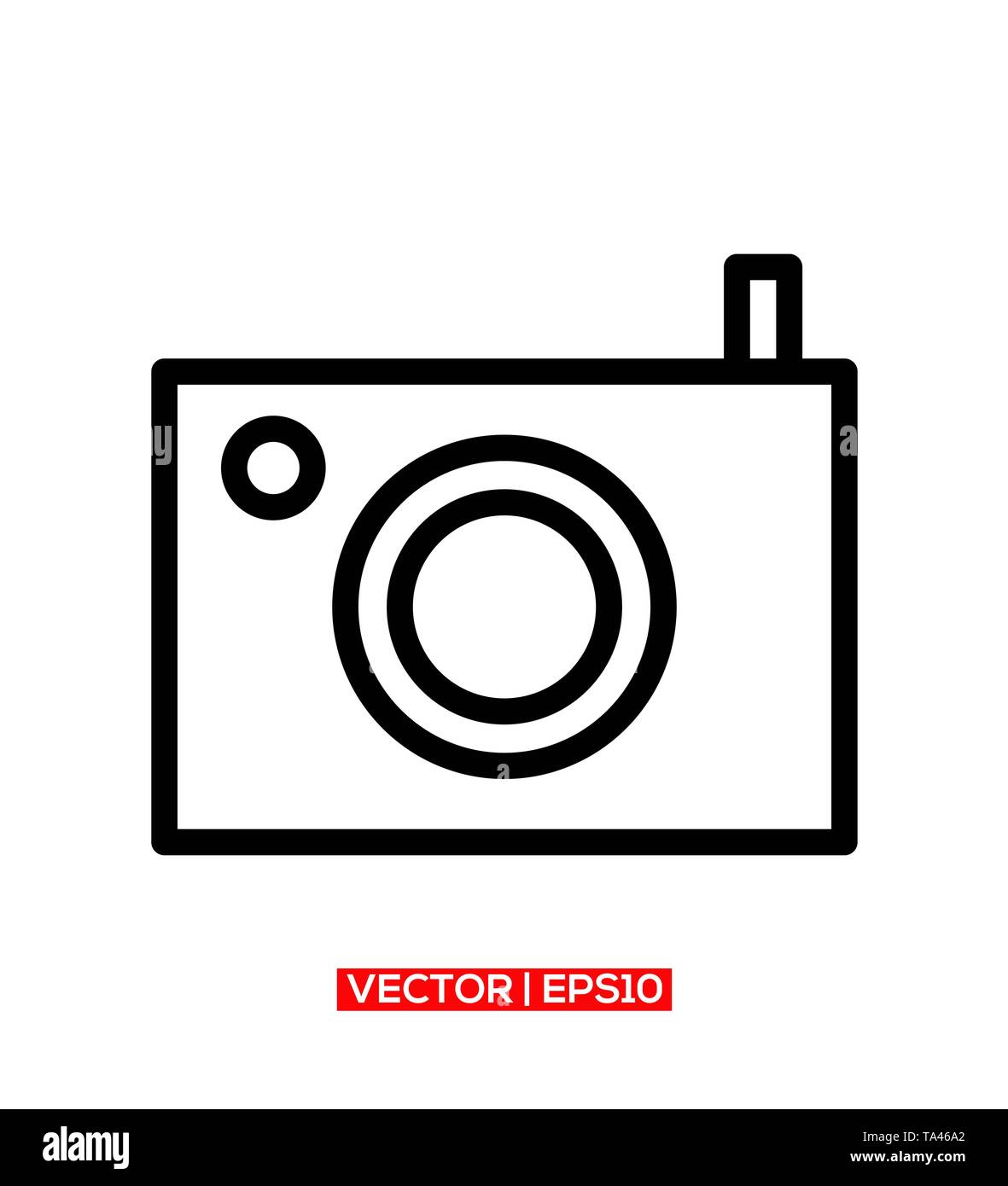 Camera icon vector hi-res stock photography and images - Alamy