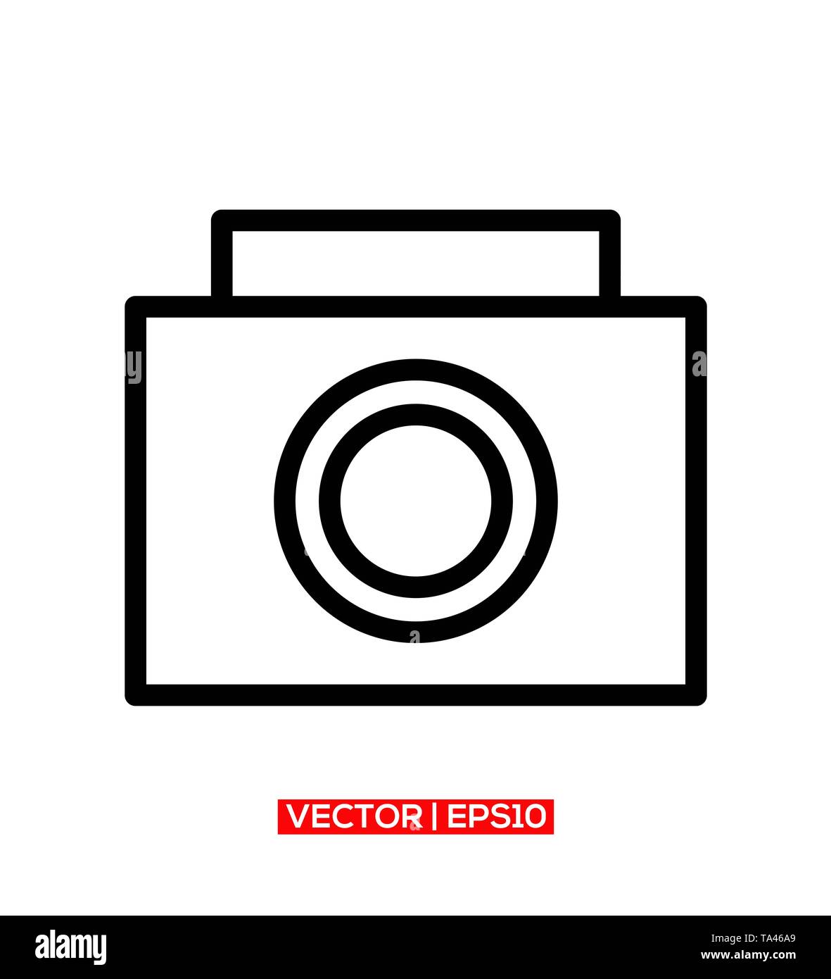 Camera icon vector hi-res stock photography and images - Alamy