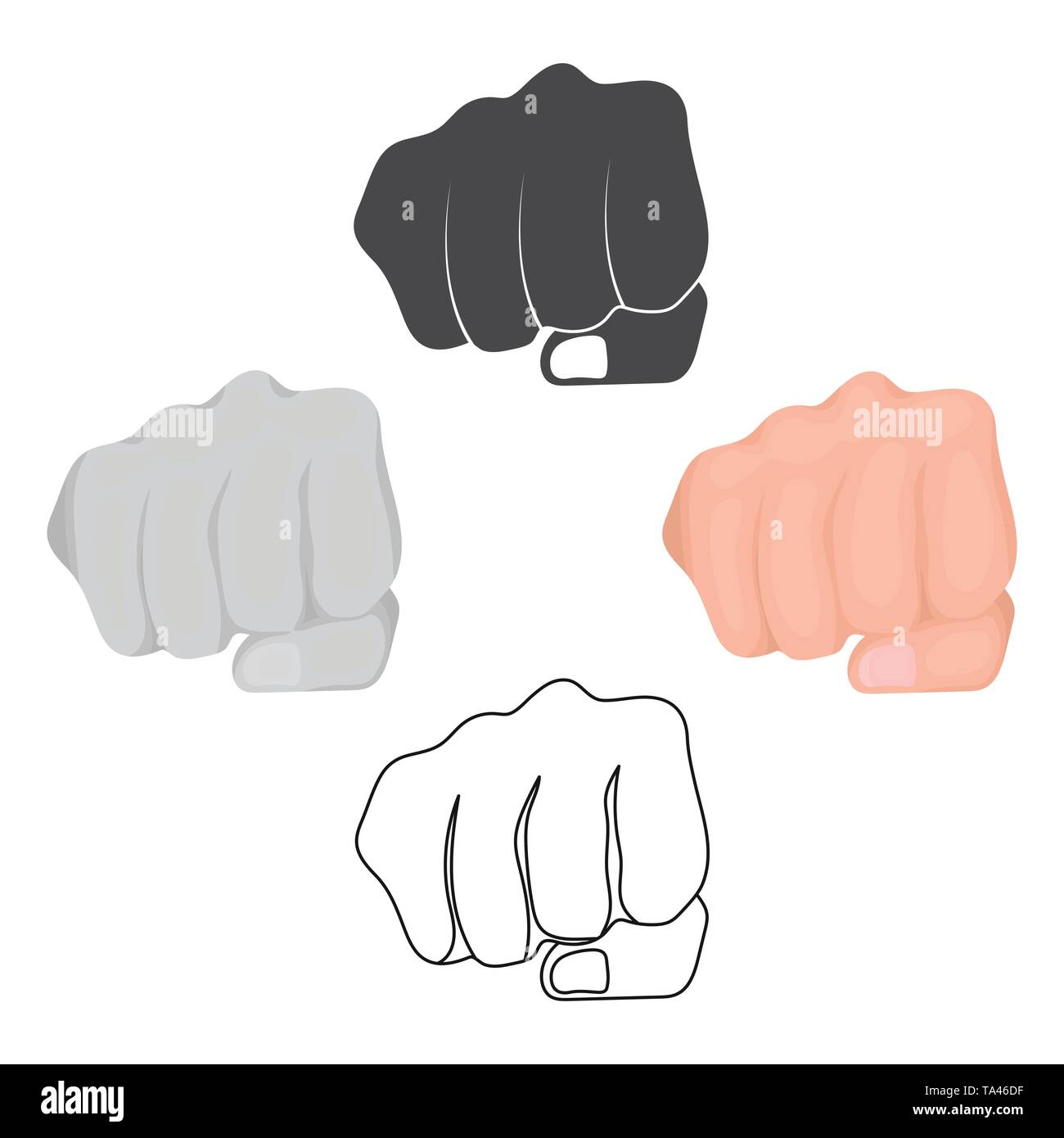 Gesture of strong emotion Stock Vector Images - Alamy