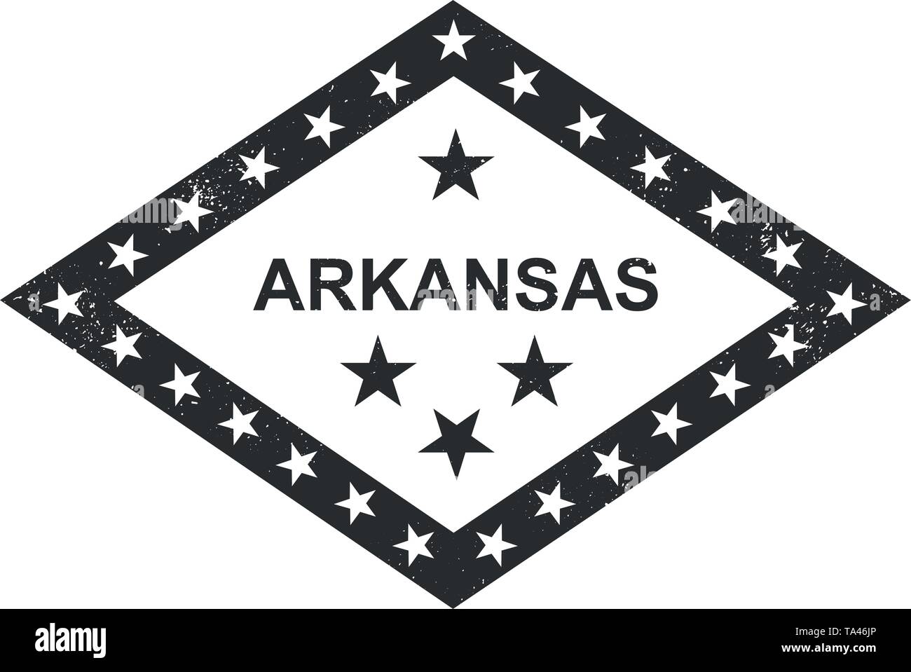 Arkansas state symbolic flag. Vector illustration Stock Vector Image ...