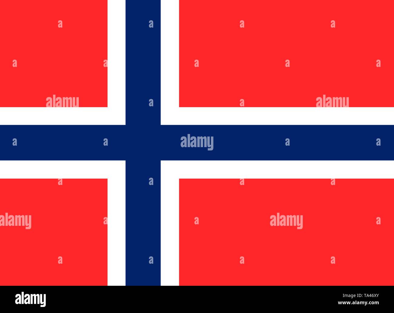 Norway vector flag. Oslo Stock Vector Image & Art - Alamy
