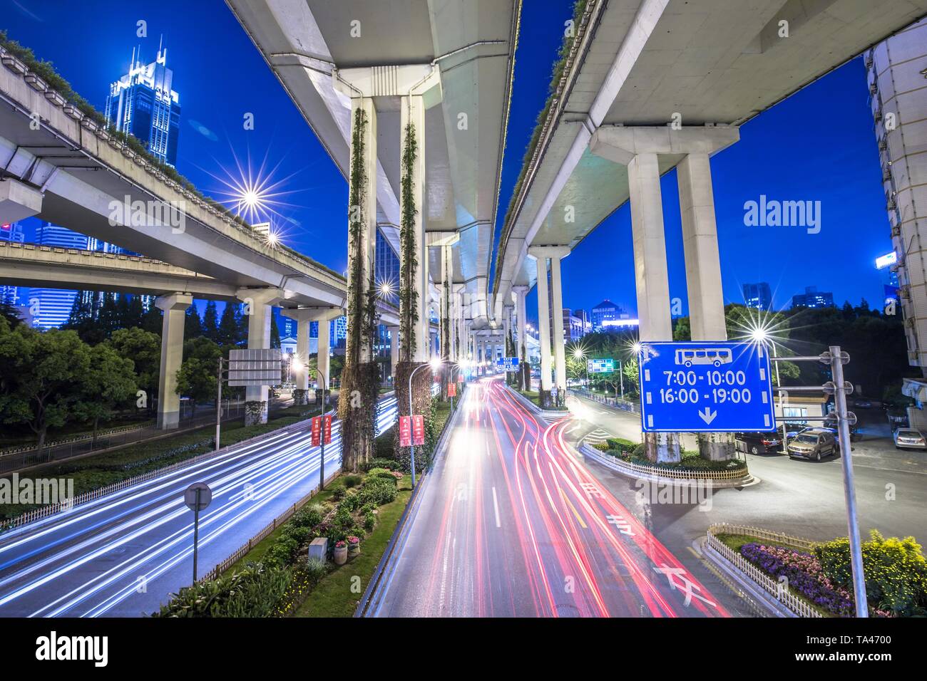 Shanghai multi-level junction Stock Photo - Alamy
