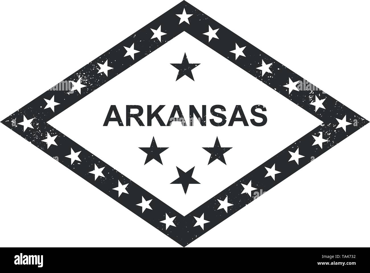 Arkansas state symbolic flag. Vector illustration Stock Vector Image ...