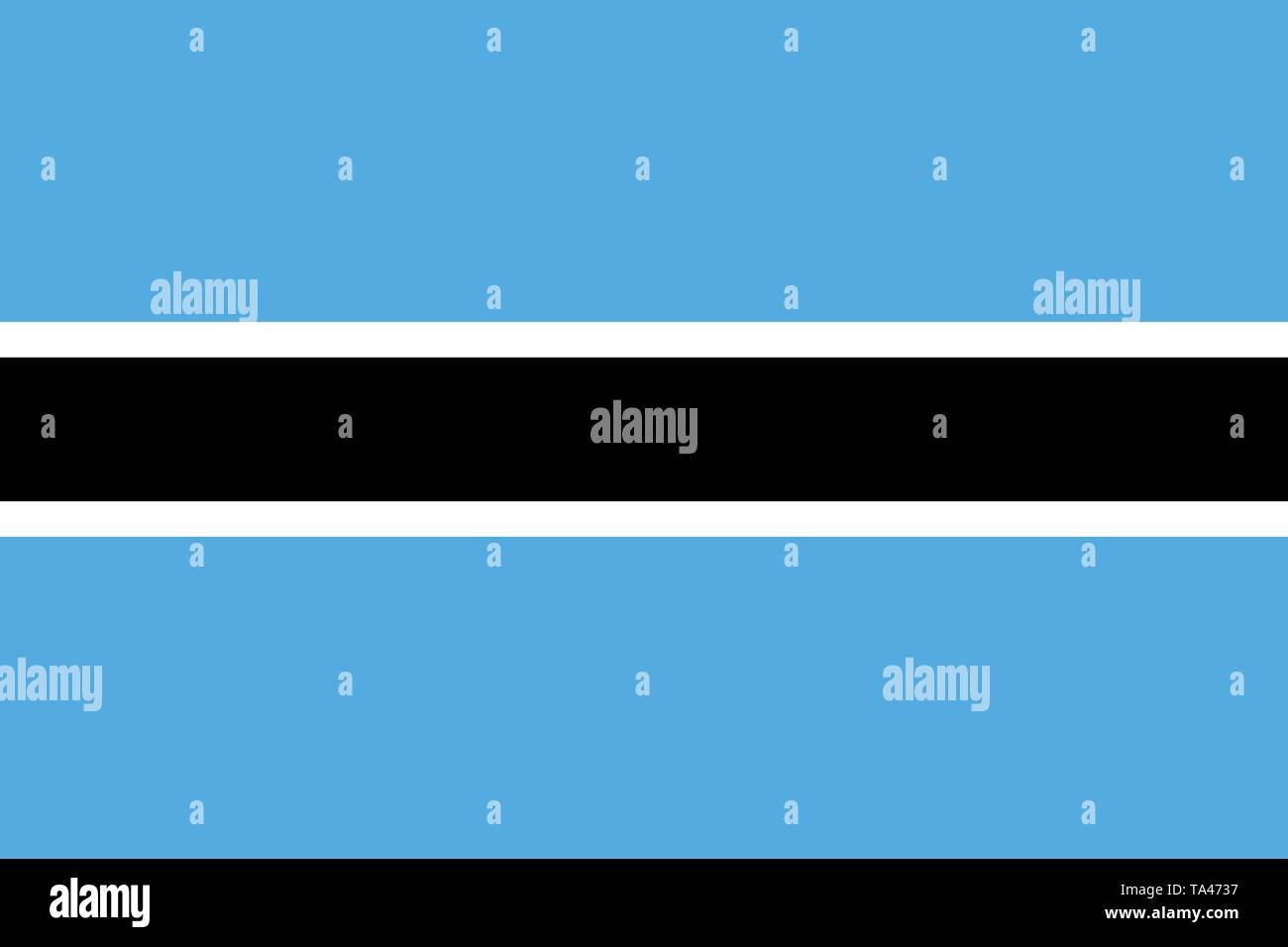 Botswana national flag. Vector illustration. Gaborone Stock Vector ...