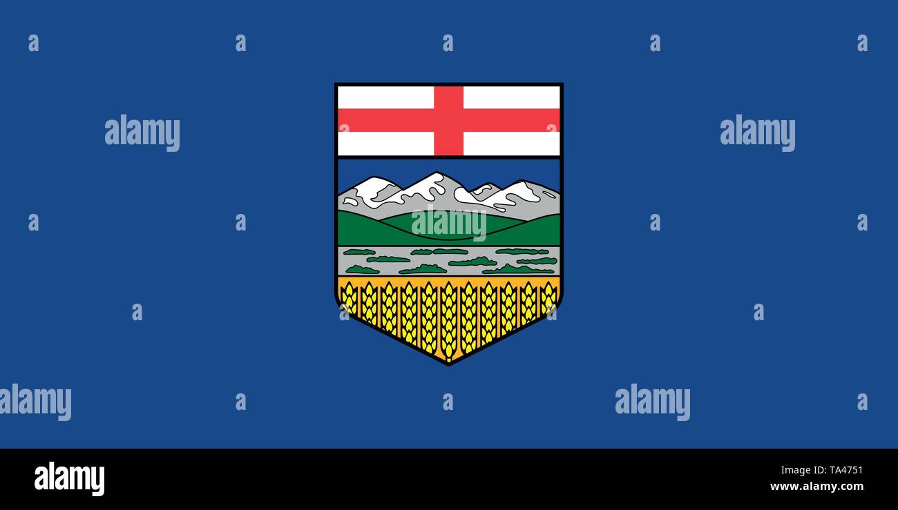 Alberta flag vector Stock Vector Images - Alamy