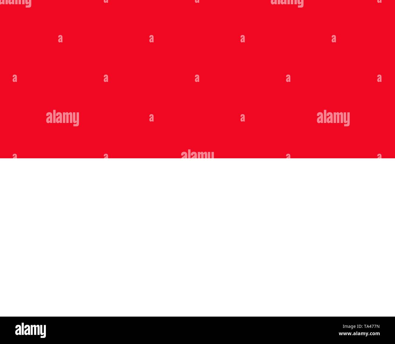 The national flag of Monaco. Vector illustration. Monaco city Stock ...