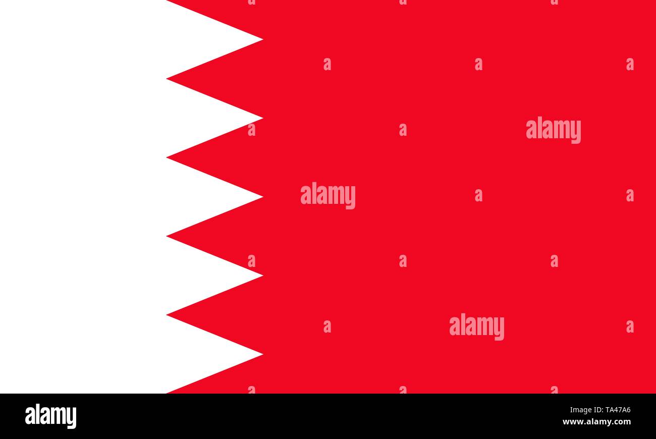 Bahrain vector flag. Manama Stock Vector Image & Art - Alamy