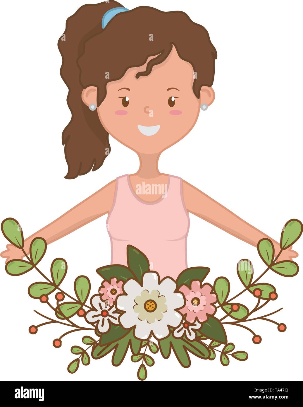 Teenager girl design, Female people young teen beautiful and woman ...