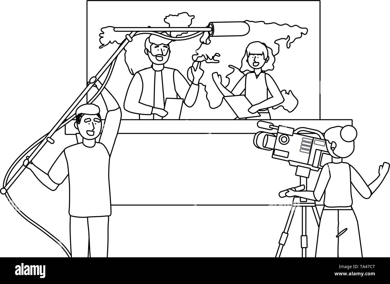 Broadcasting reportage design, News media communication journalism ...