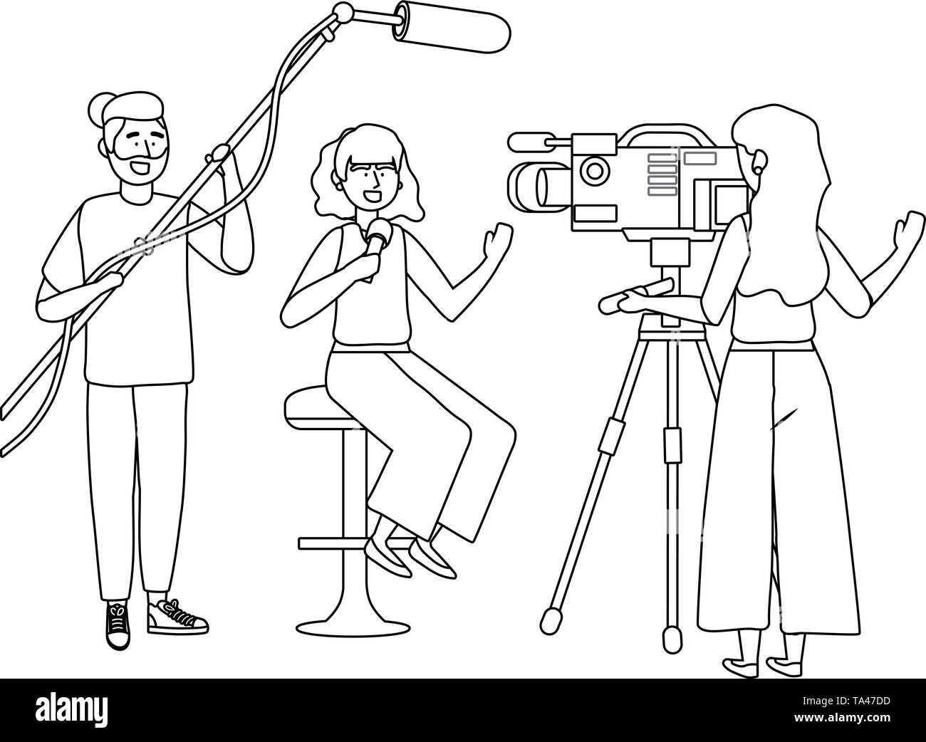 Broadcasting reportage design, News media communication journalism ...