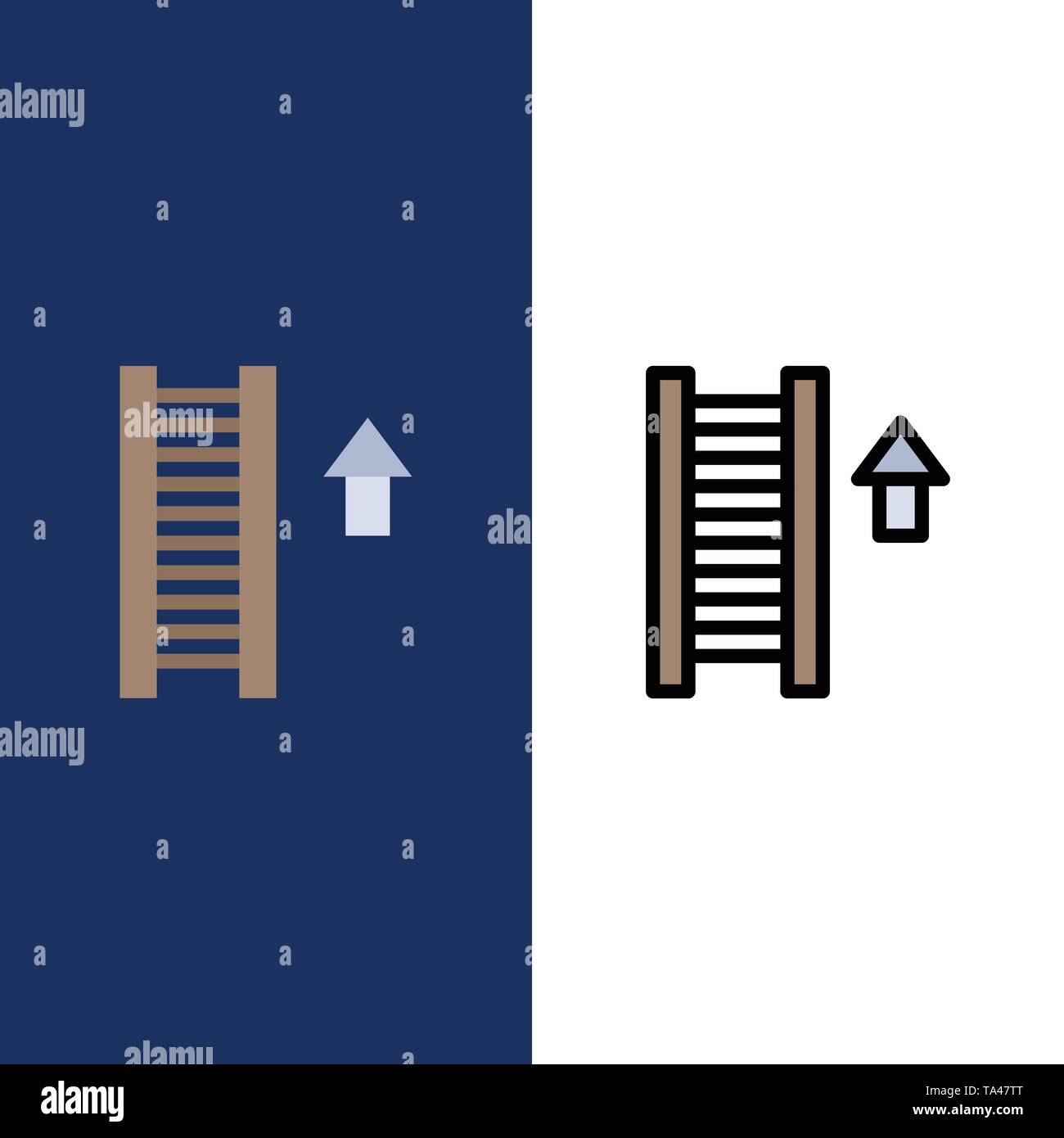 Ladder emergency exit white stairs Stock Vector Images - Alamy