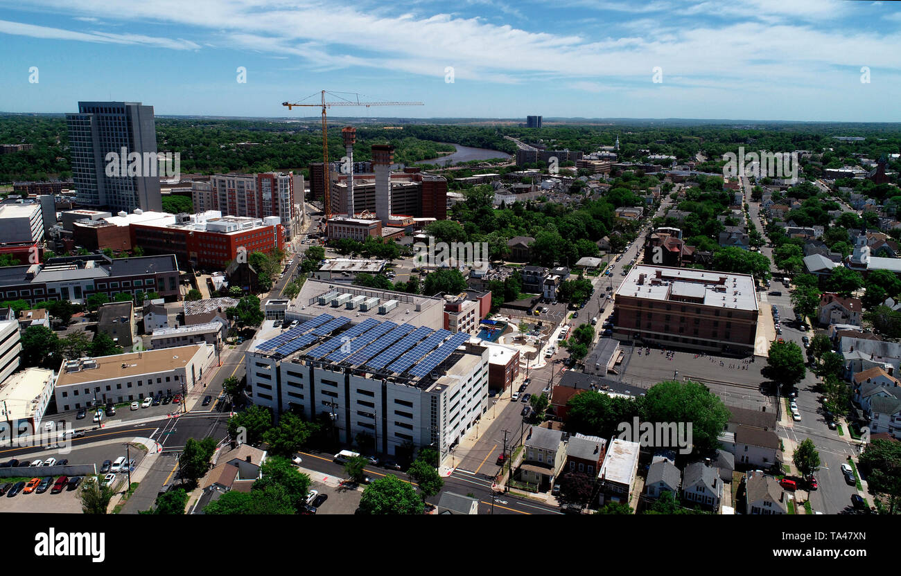 Aerial view of city of new brunswick hi-res stock photography and ...