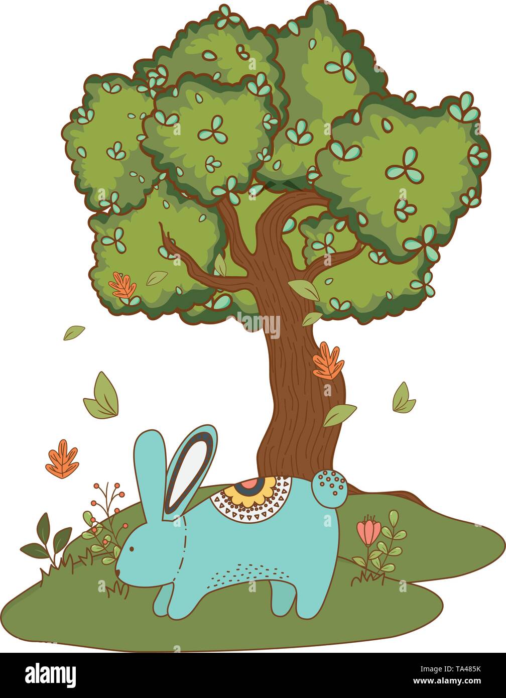 Rabbit cartoon design, Animal cute zoo life nature and fauna theme ...