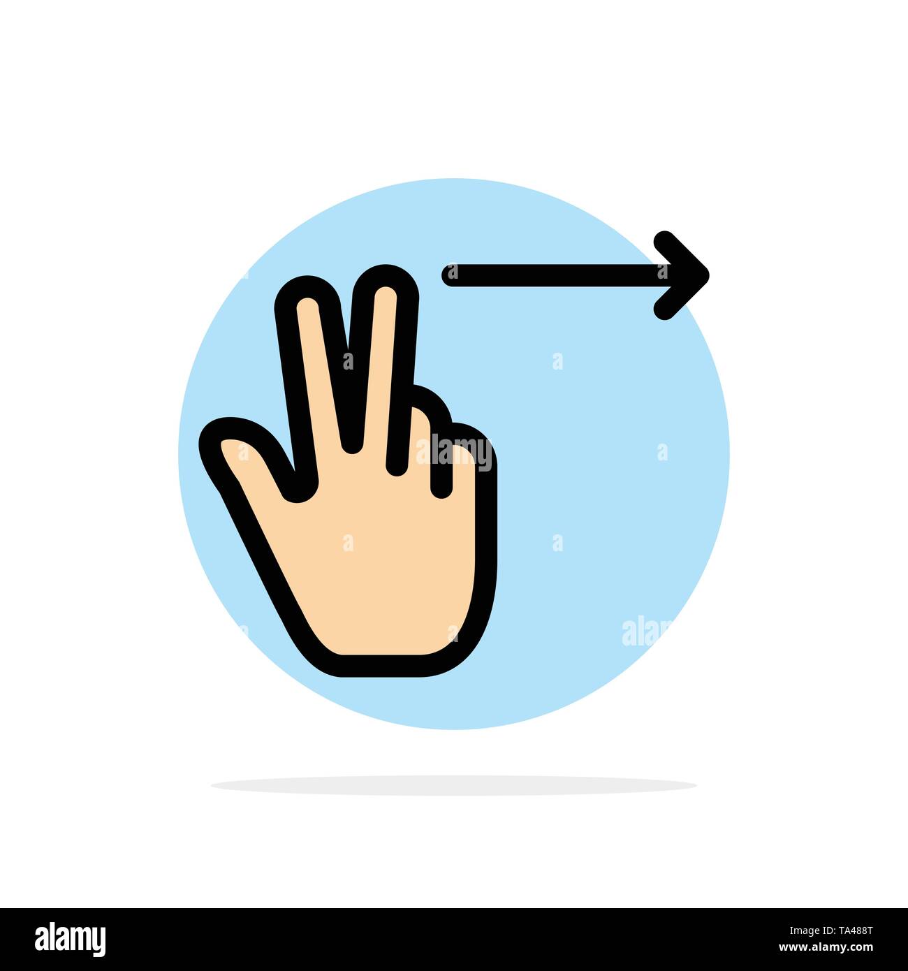 Fingers pointing circle Cut Out Stock Images & Pictures - Alamy