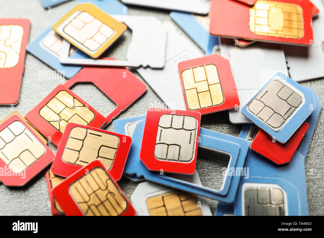 Sim cards many hi-res stock photography and images - Alamy