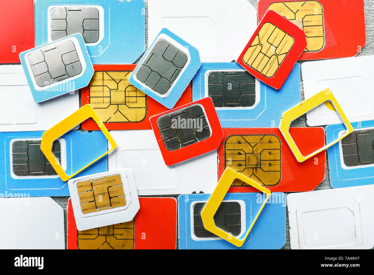 Sim cards many hi-res stock photography and images - Alamy