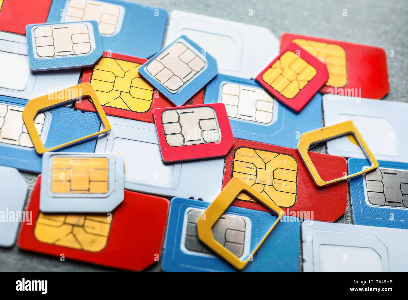Sim cards many hi-res stock photography and images - Alamy