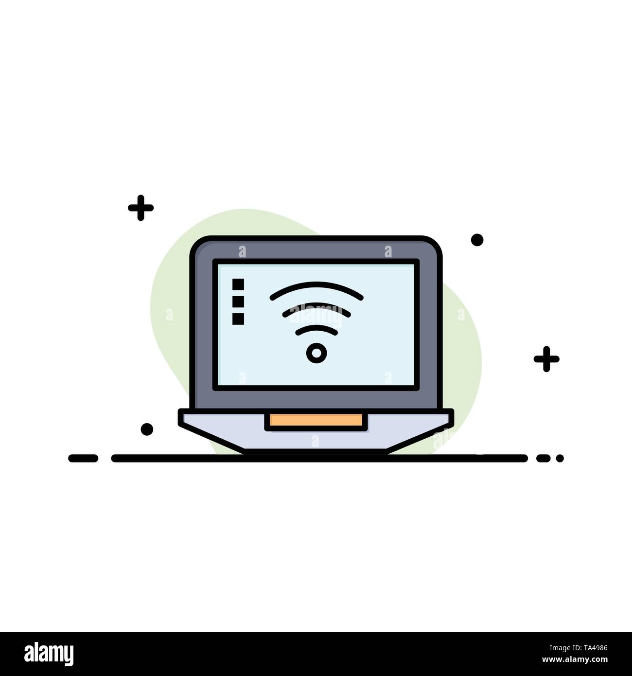 Laptop wifi hotspot Stock Vector Images - Alamy