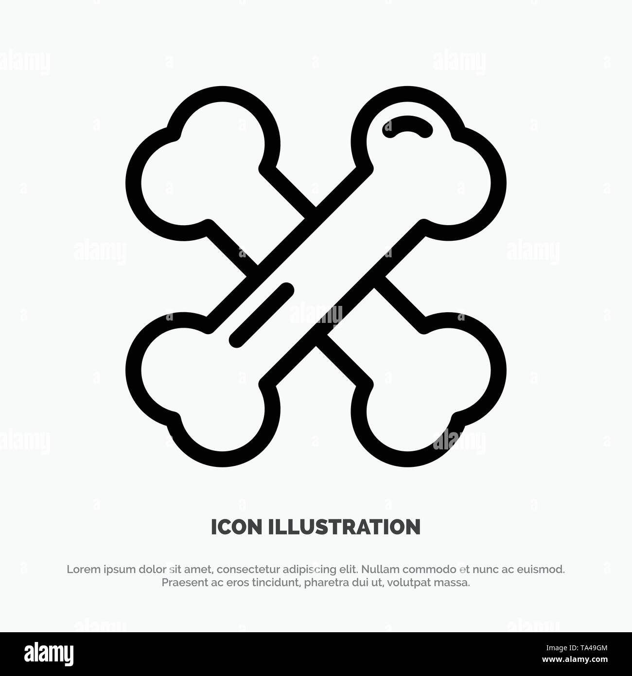 Bones joint icon vector vectors hi-res stock photography and images - Alamy