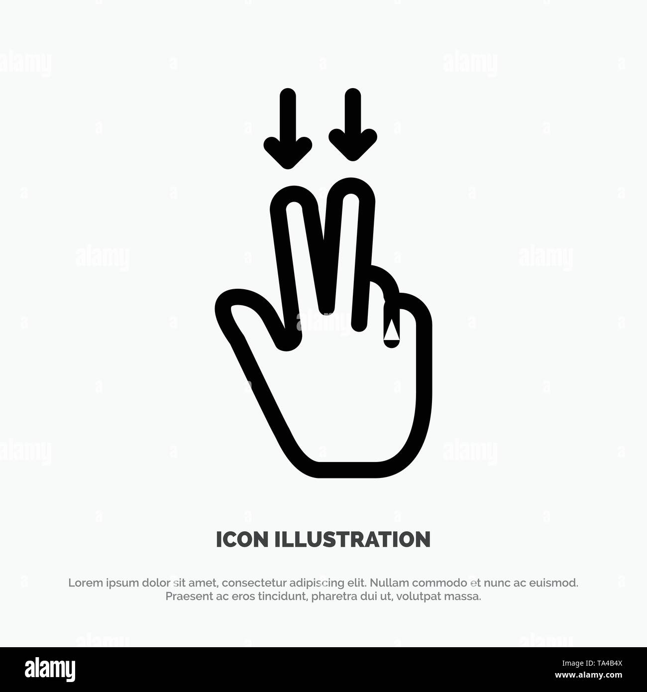 Fingers down Cut Out Stock Images & Pictures - Alamy