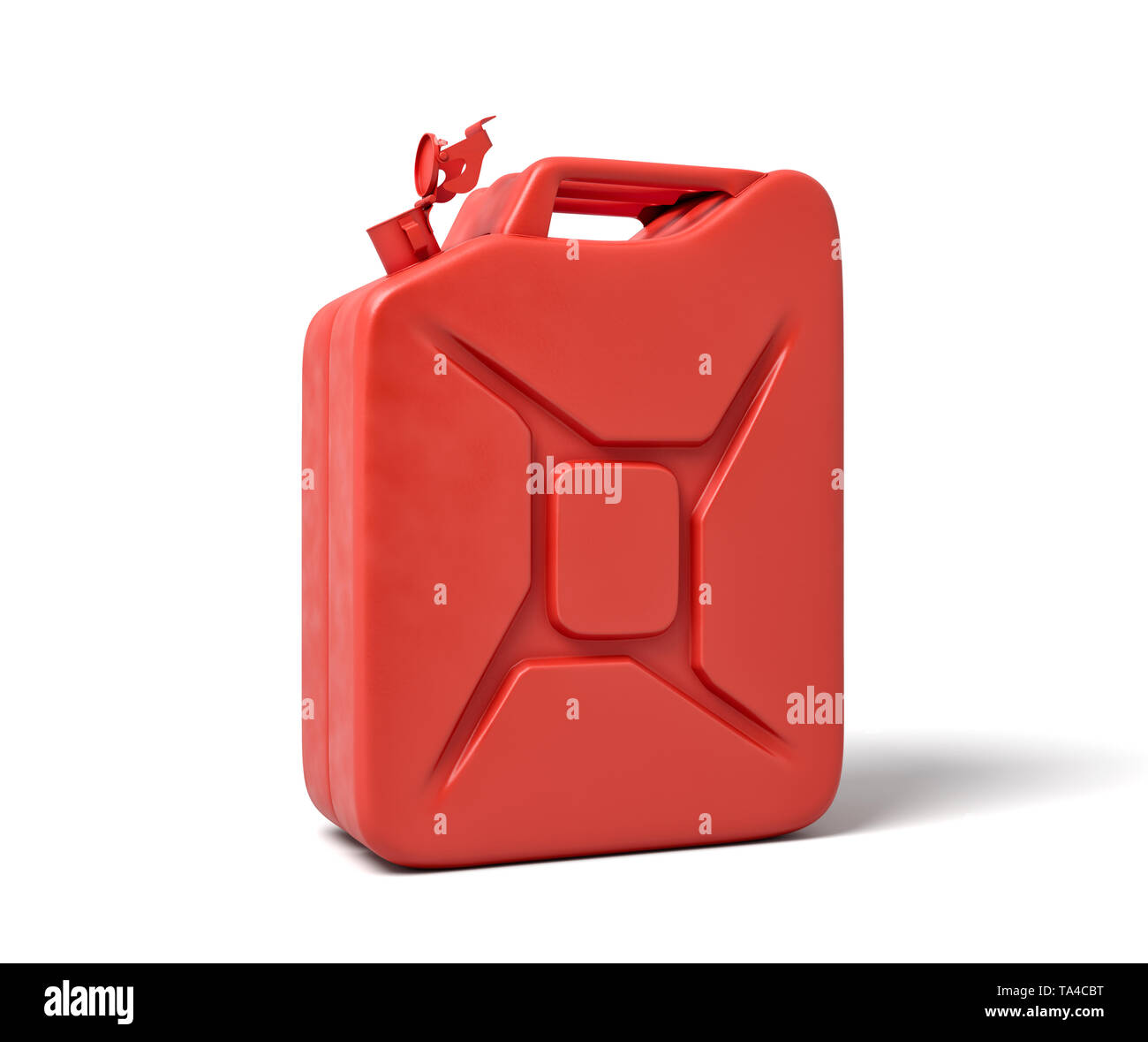 3d rendering of open red gas can isolated on white background Stock ...