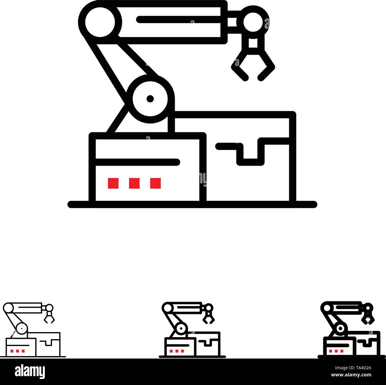 Robotic arm production line Stock Vector Images - Alamy