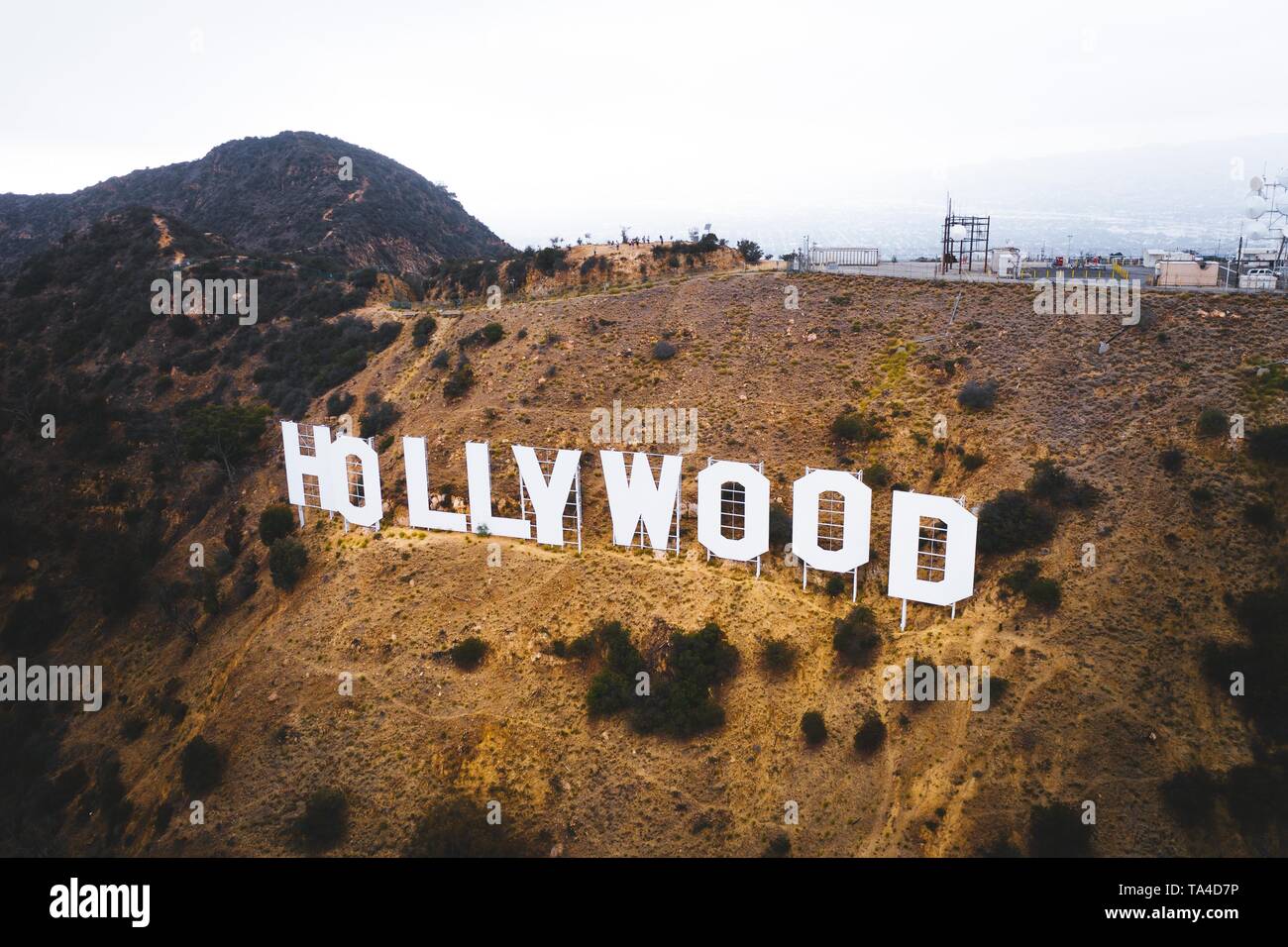 The famous HOLLYWOOD sign on the hill Stock Photo - Alamy