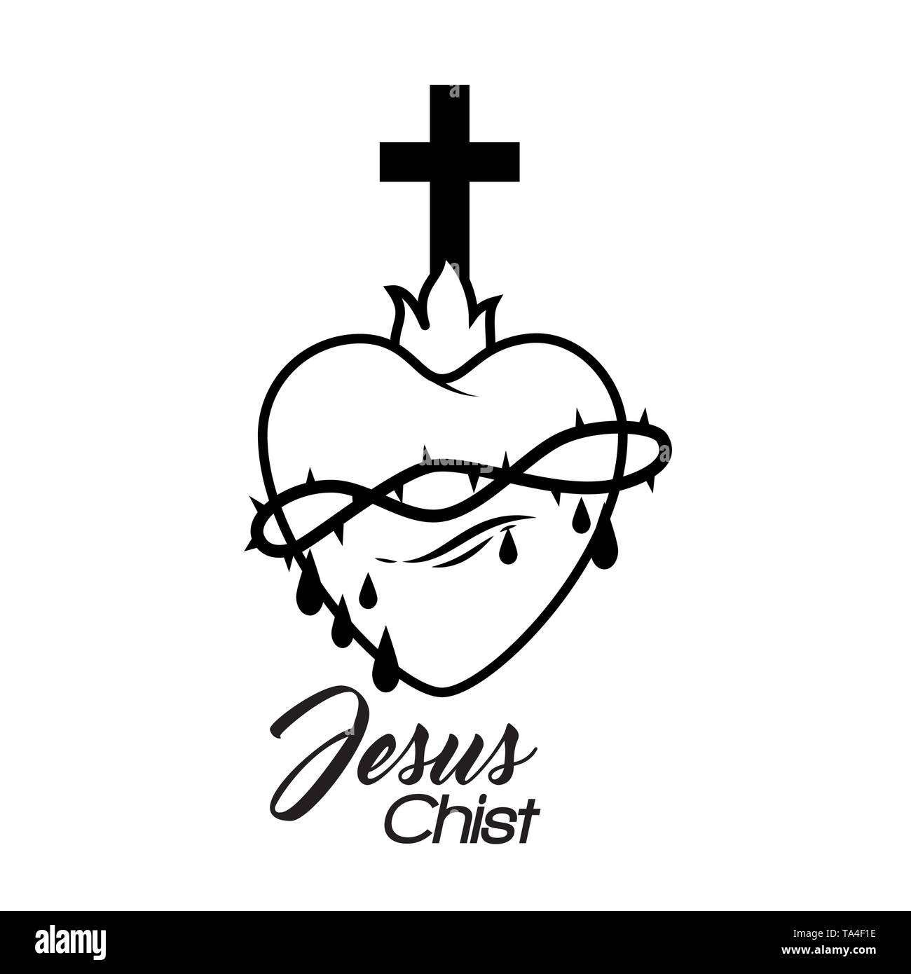 Immaculate heart of jesus Cut Out Stock Images & Pictures - Alamy