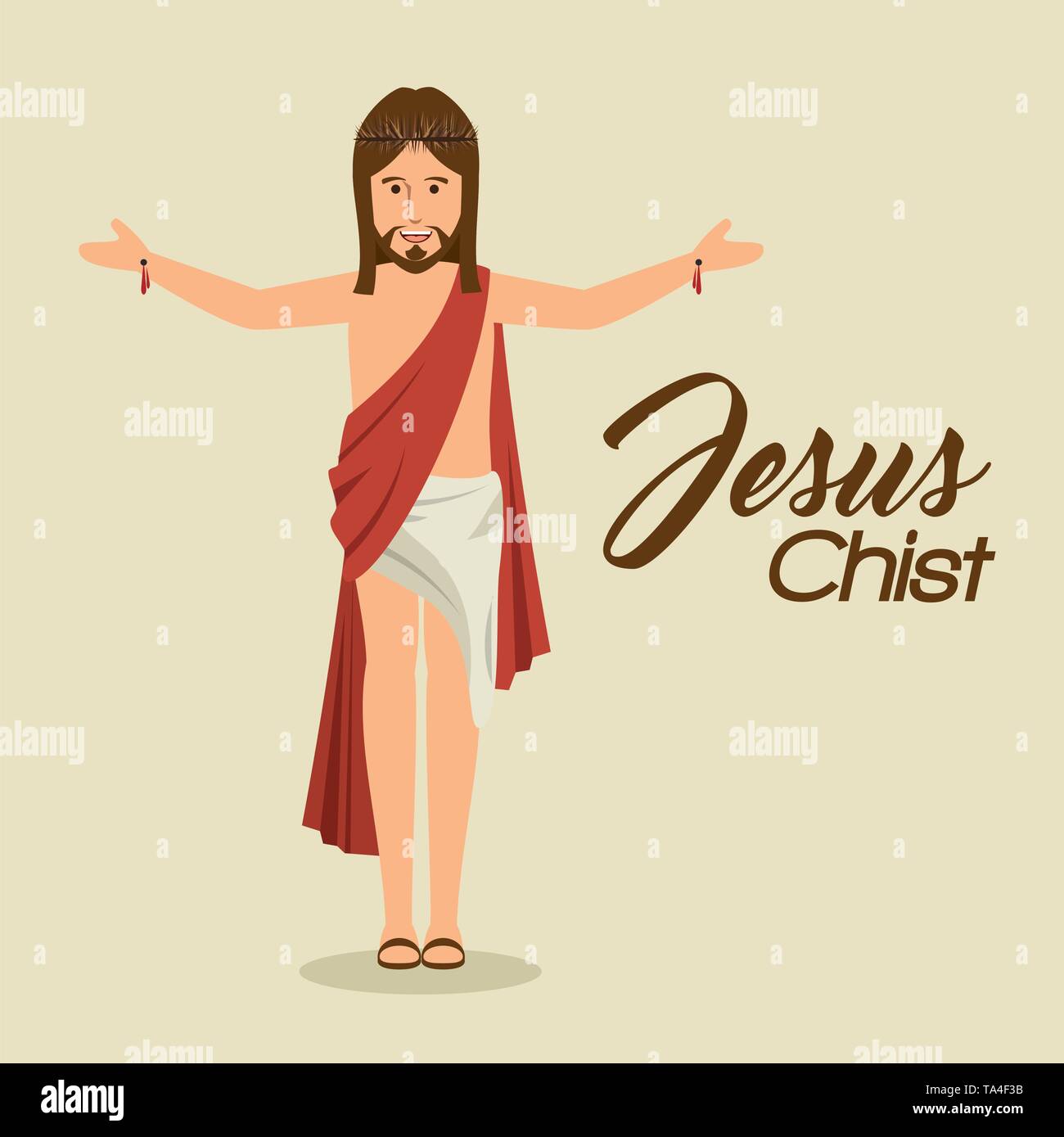 jesus christ religious character Stock Vector Image & Art - Alamy