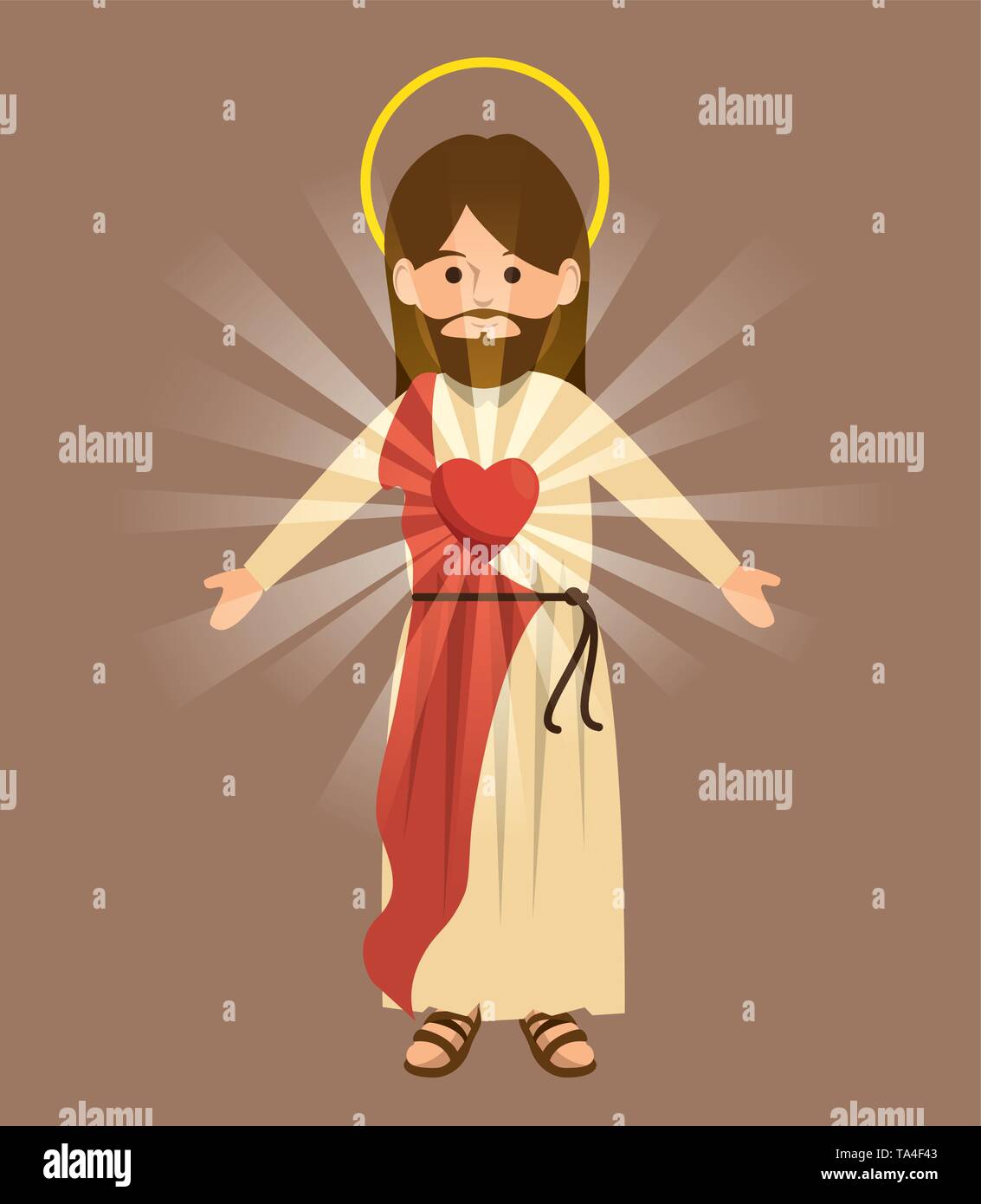 jesus christ religious character Stock Vector Image & Art - Alamy