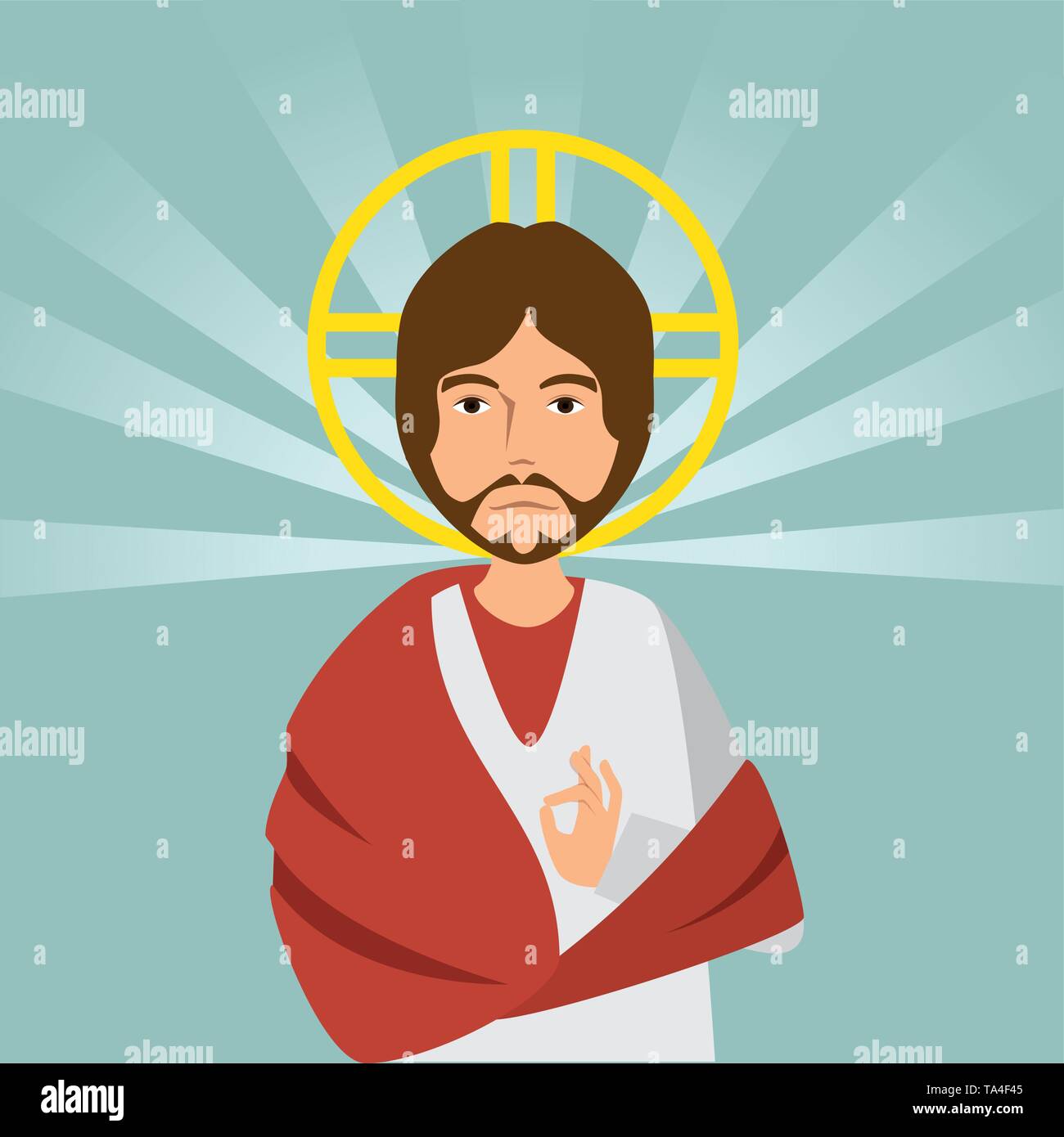 jesus christ religious character Stock Vector Image & Art - Alamy
