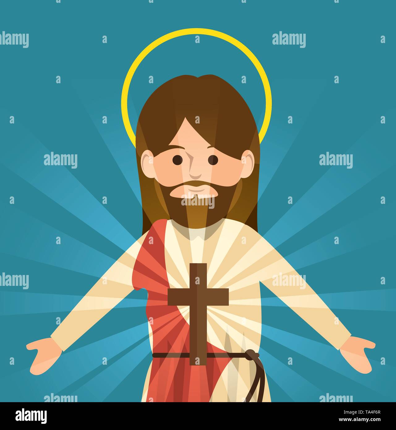 jesus christ religious character Stock Vector Image & Art - Alamy