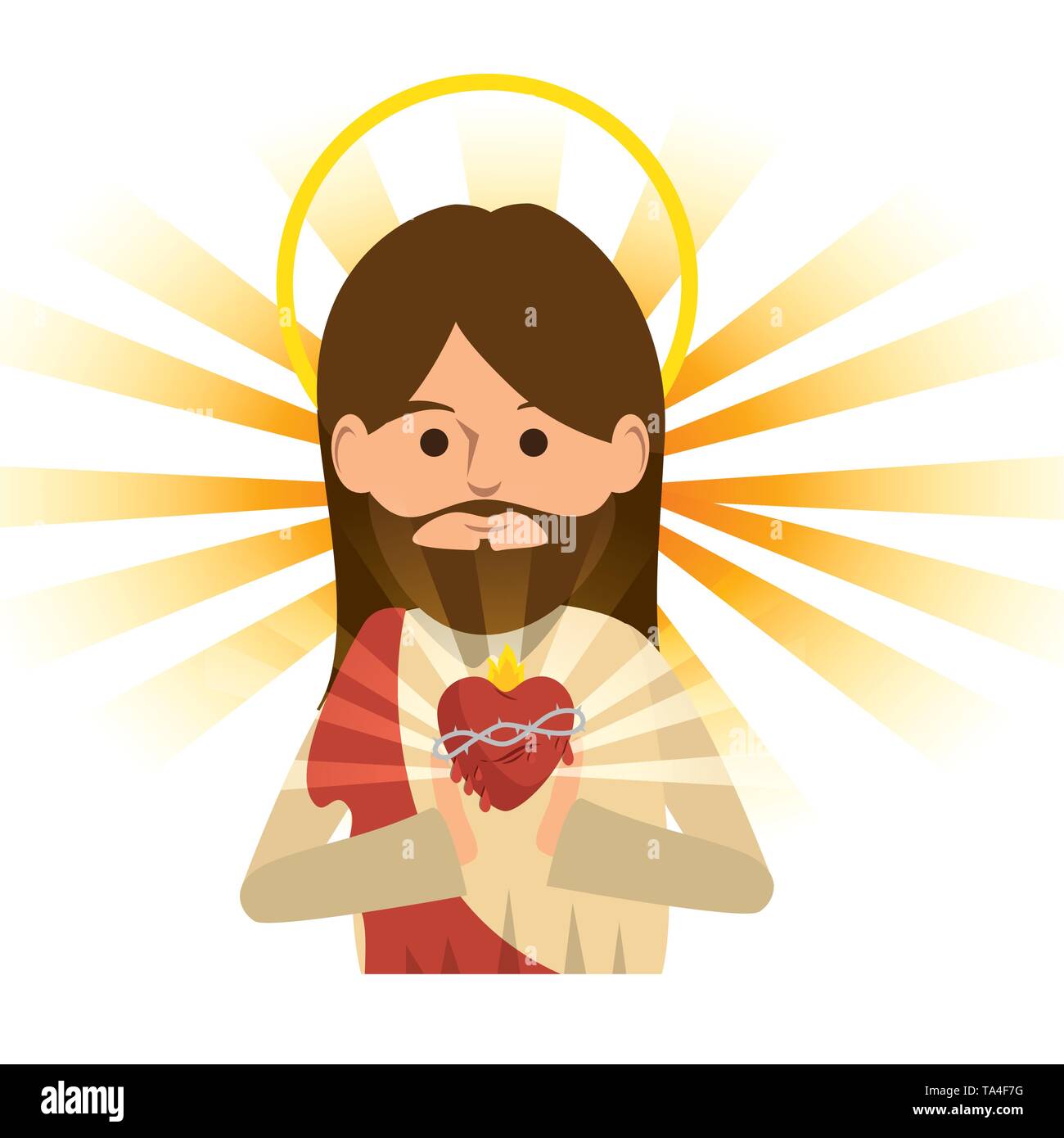 jesus christ religious character Stock Vector Image & Art - Alamy