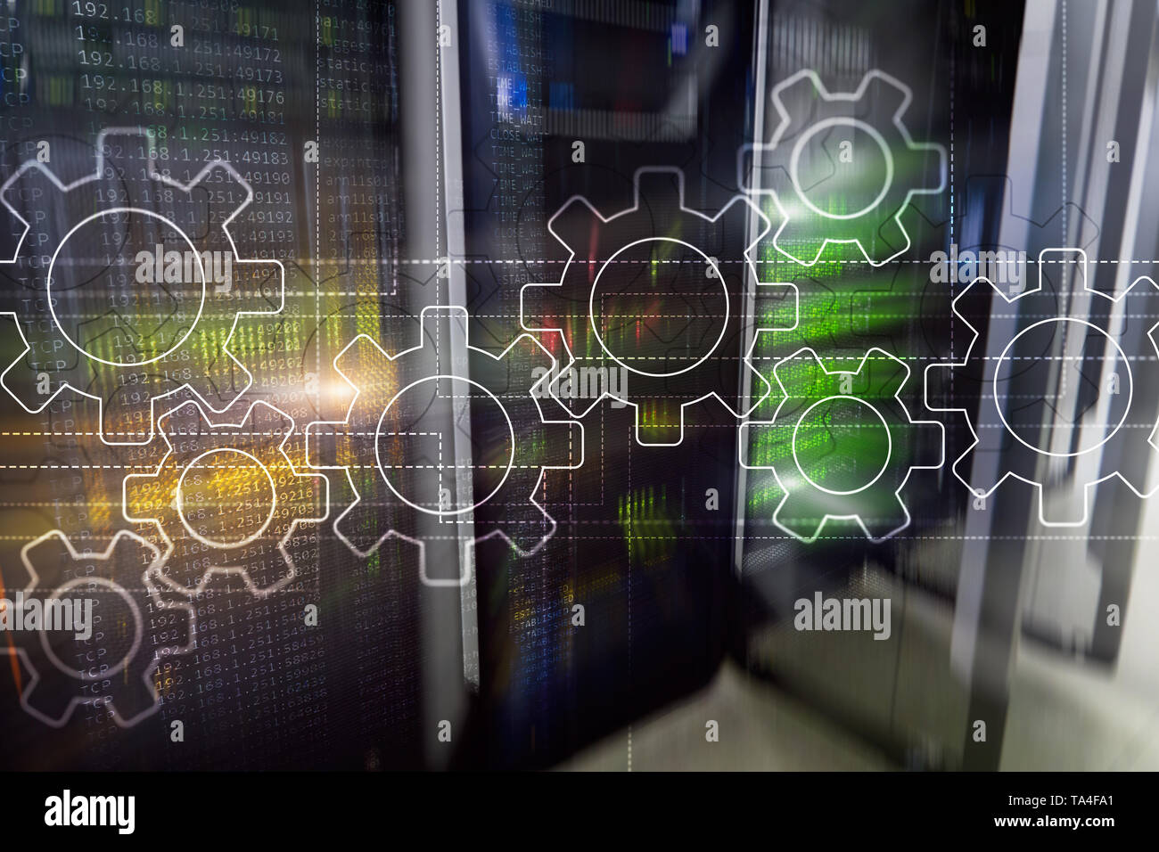 Gears mechanism, digital transformation, data integration and digital ...