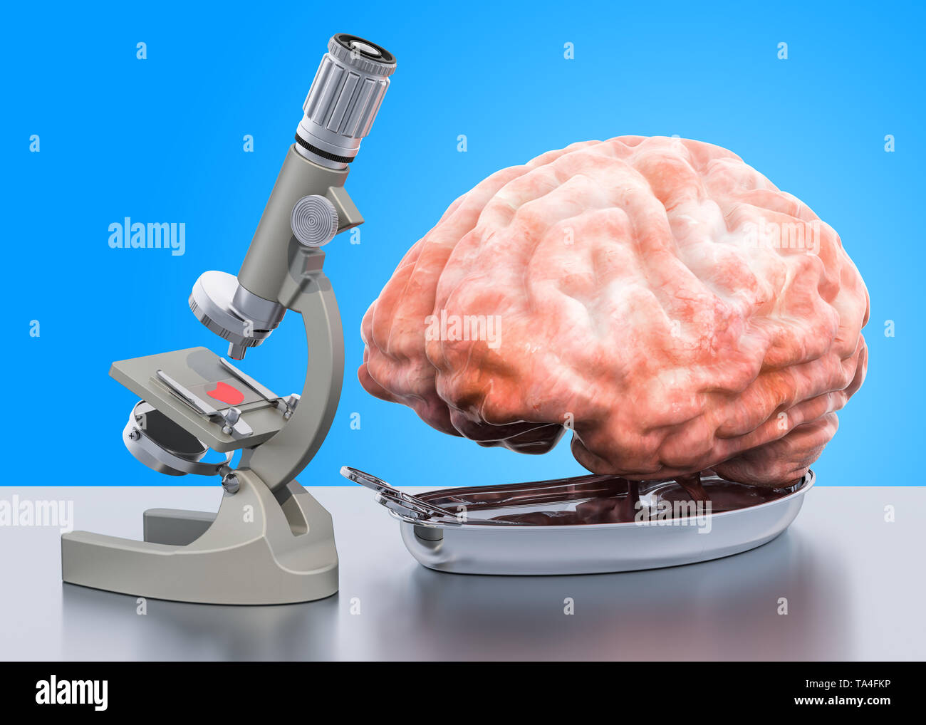 Research and diagnostics of brain disease concept. Laboratory ...