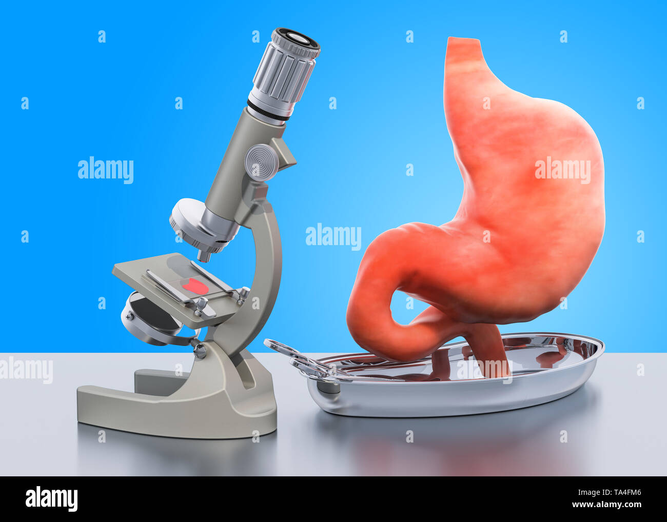 Research and diagnostics of stomach disease concept. Laboratory ...