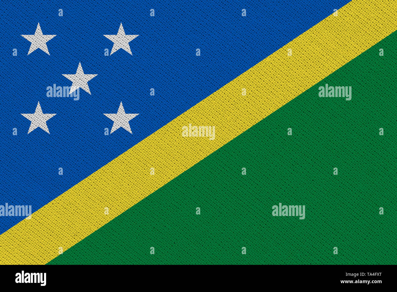 Fabric flag of the solomon islands hi-res stock photography and images ...