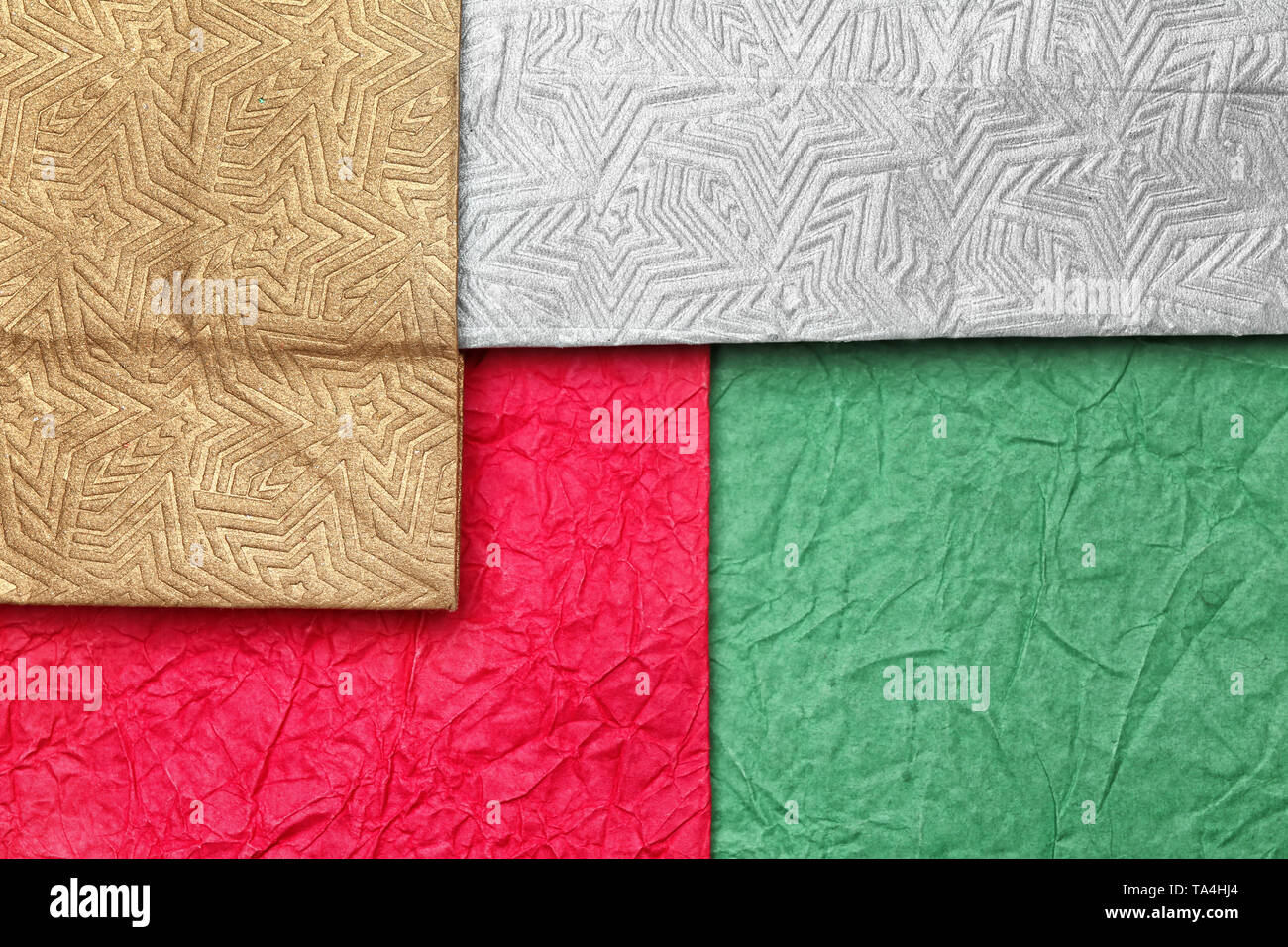Different textured paper, closeup Stock Photo - Alamy