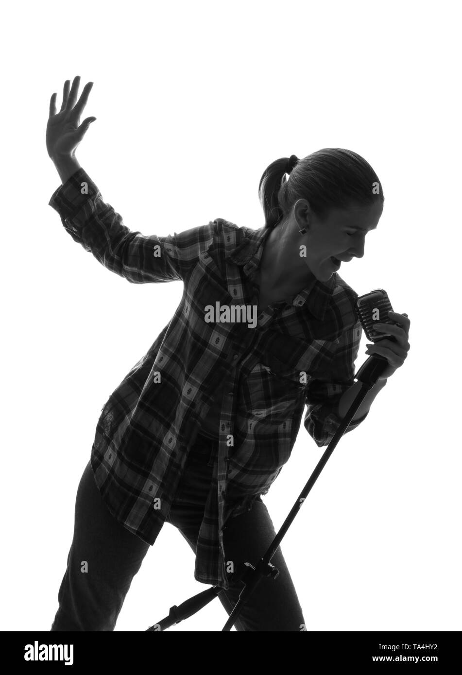 Pop Art Woman Black and White Stock Photos & Images - Alamy