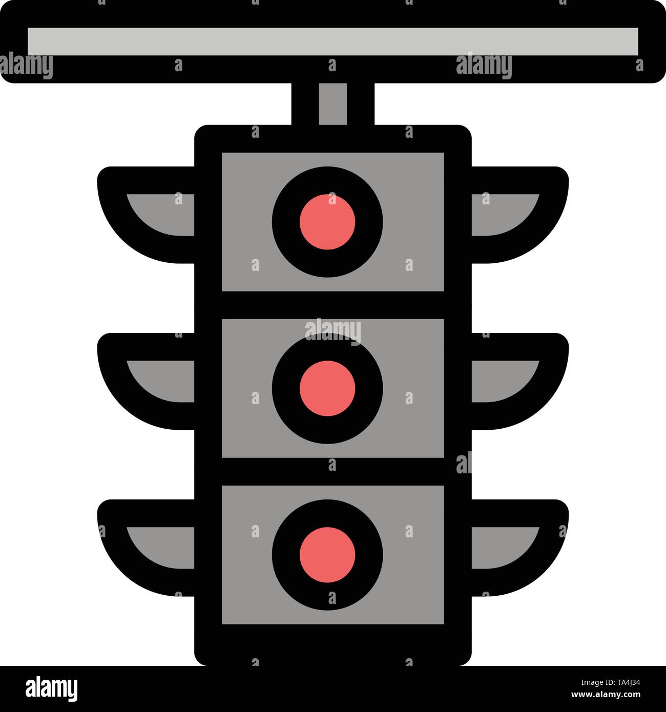 Rail road semaphore Stock Vector Images - Alamy