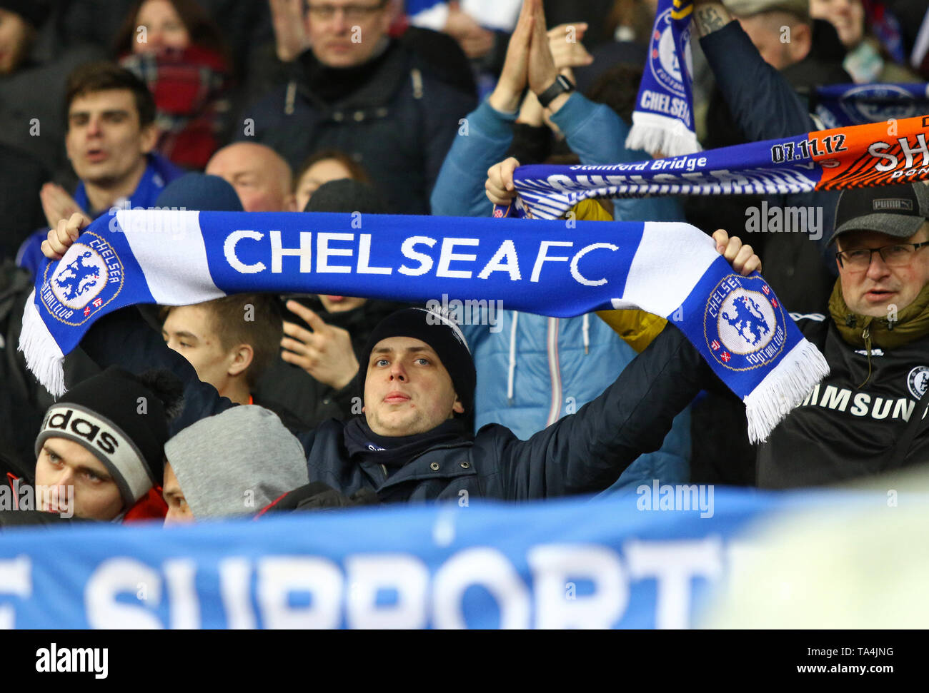 Chelsea Fans Flag High Resolution Stock Photography and Images - Alamy