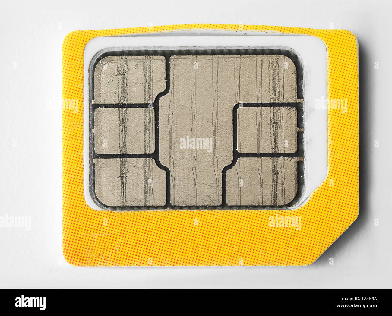 Sim card on white background Stock Photo - Alamy
