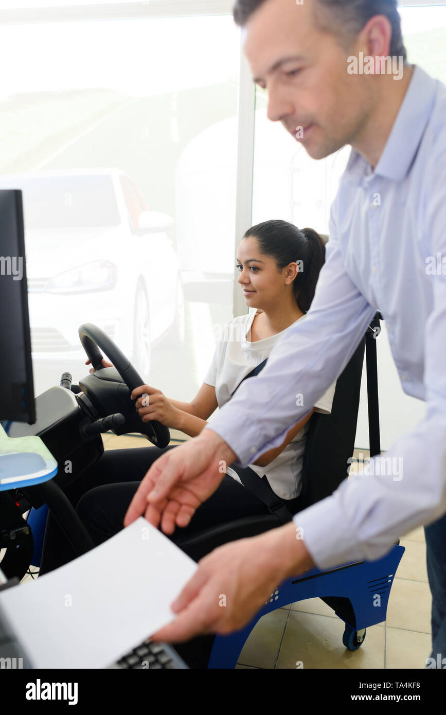 computer steering wheel and hands Stock Photo - Alamy