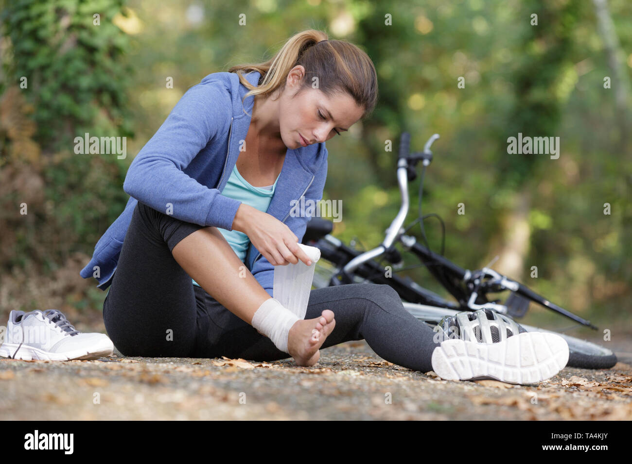 Driver girl leg hi-res stock photography and images - Alamy