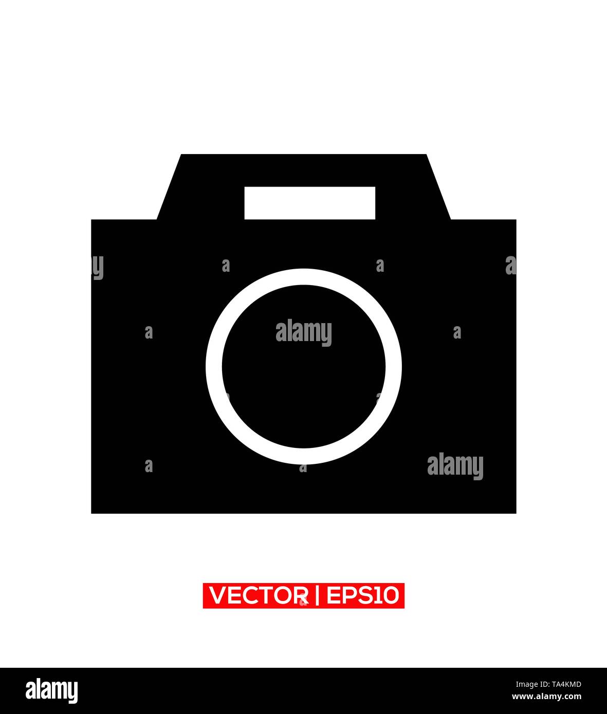 Camera symbol Icon Vector Illustration. Editable stroke and color Stock ...